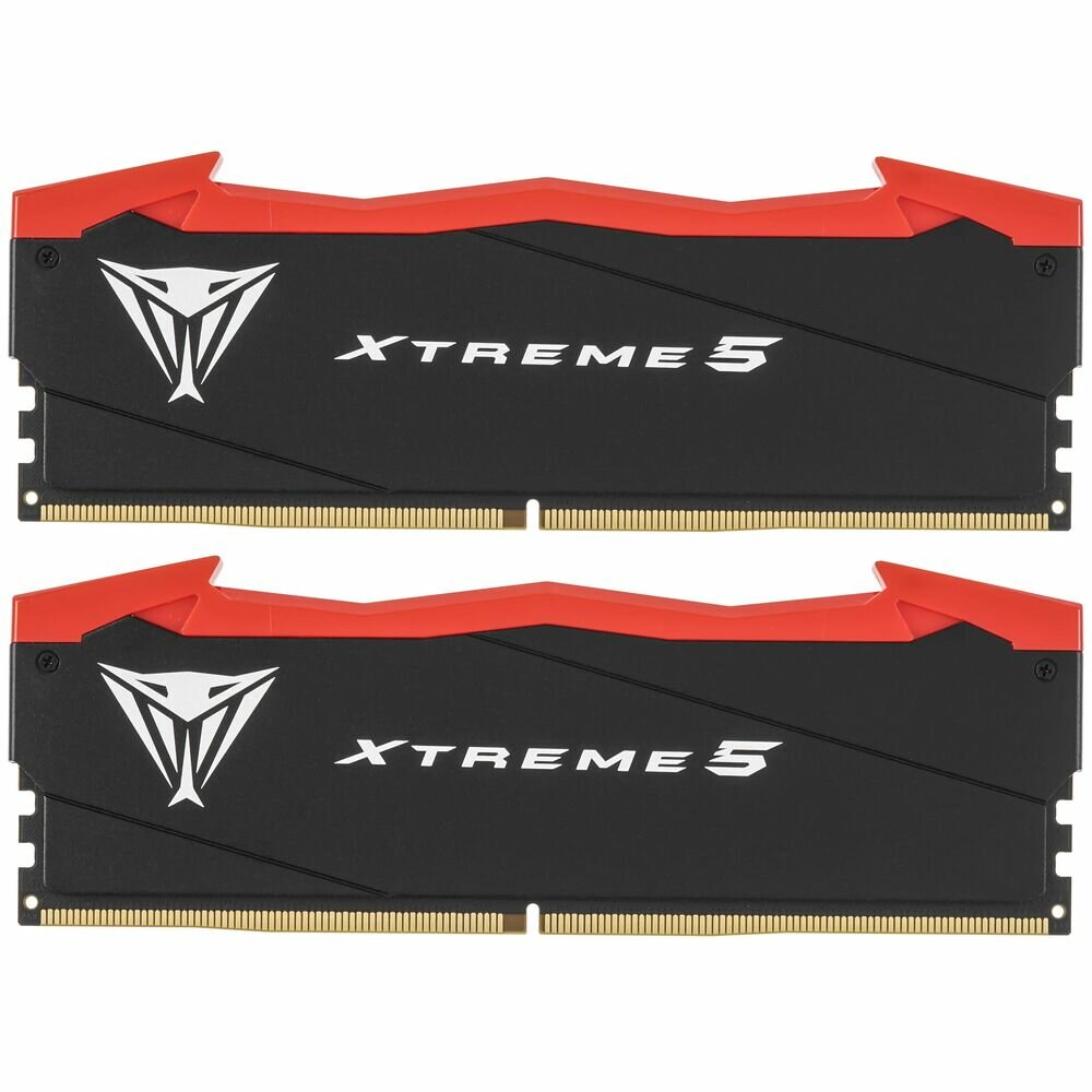 Модуль памяти DIMM 32Gb 2х16Gb DDR5 PC65600 8200MHz Patriot Memory Viper Xtreme 5 Black/Red (PVX532G82C38K)