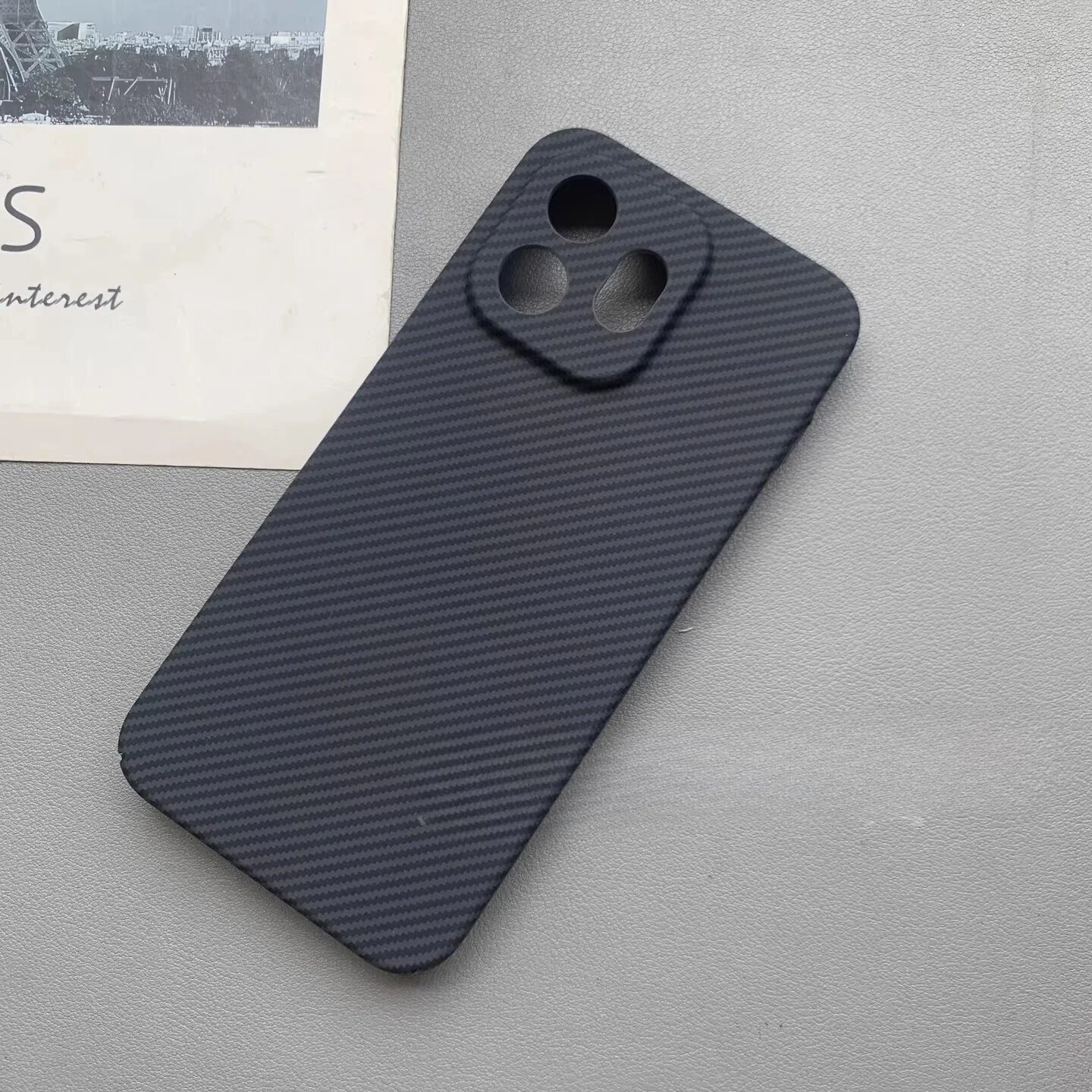 Ультратонкий Деловой Чехол С Узором Под Карбон Для OnePlus 15T/15R/13/12T/R, OnePlus 13T, 600D