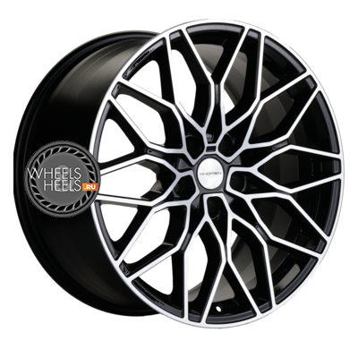 Диск автомобильный литой Khomen Wheels KHW1902 (RX/NX) 19x8.5 5x114.3 et30 dia60.1 Black-FP
