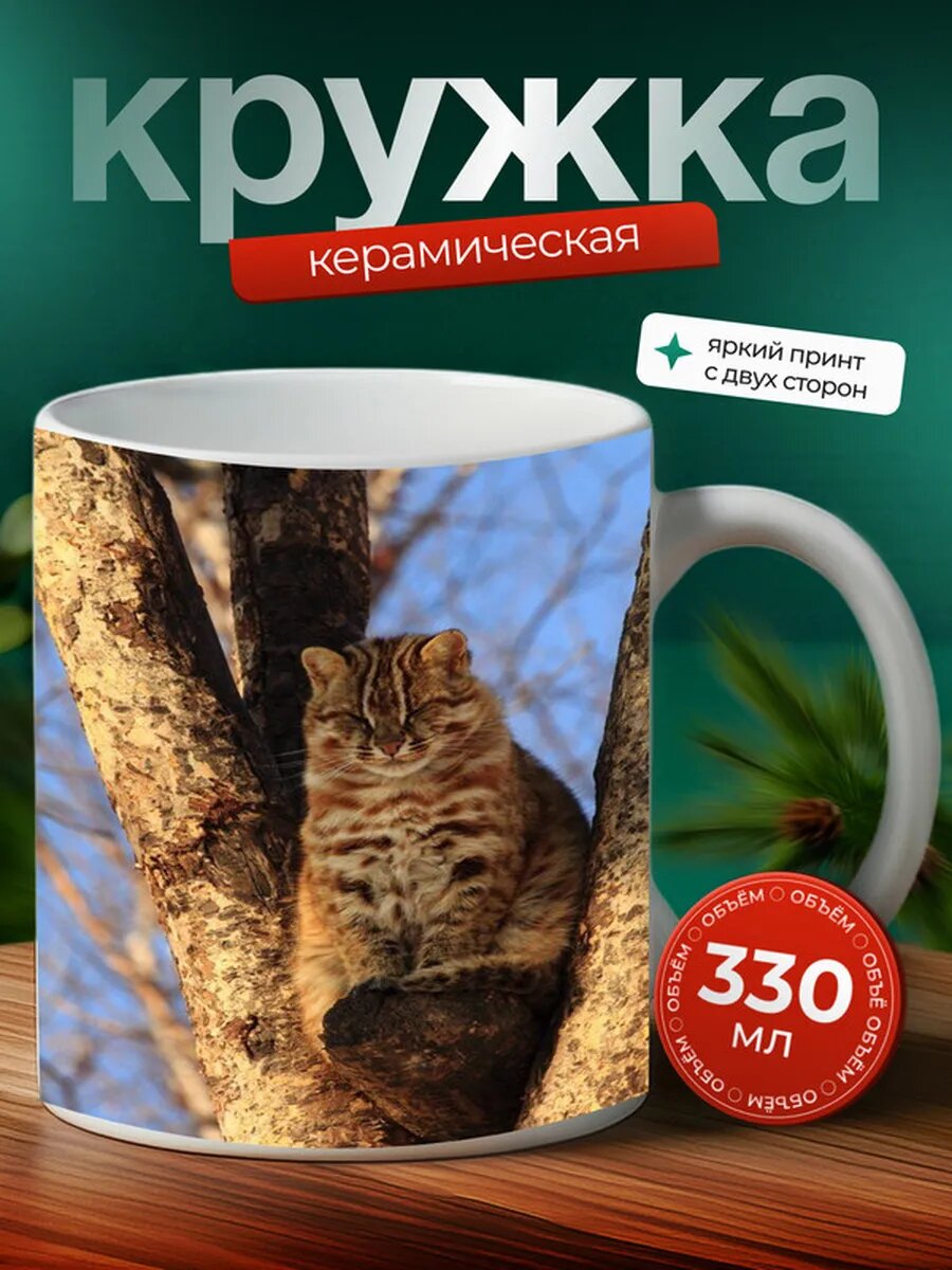 Кружка Гибралтарский скальный кот,