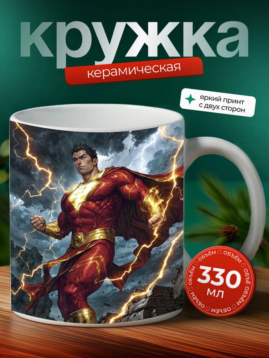 Кружка шазам супергерой 40,