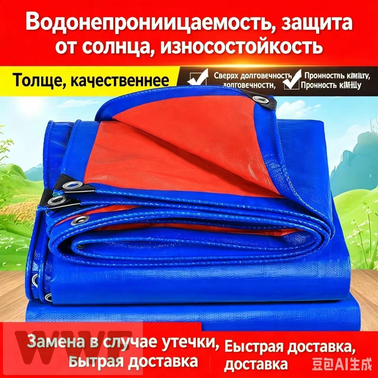 Чехол-тент для песочницы 200х200CM