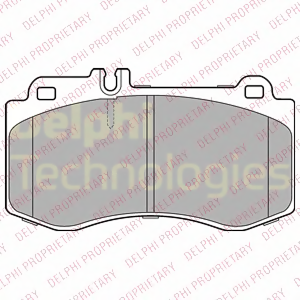 DELPHI LP2304 (0054207720 / 0054208520 / A0054207720) колодки тормозные дисковые cls350, cls400, e300, e350, e400, e500, e550, e400