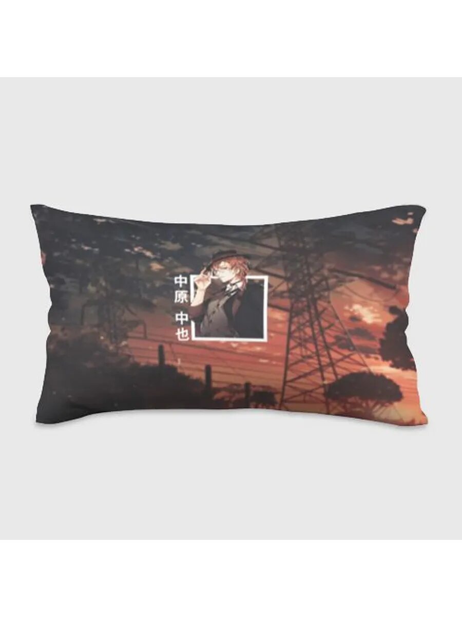 Чуя Накахара Chuuya Nakahara в очках Подушка