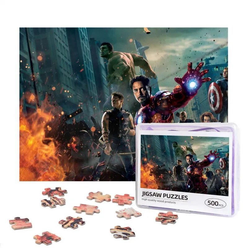 Avengers Деревянный пазл Марвел Деревянные пазлы Мстители Marvel