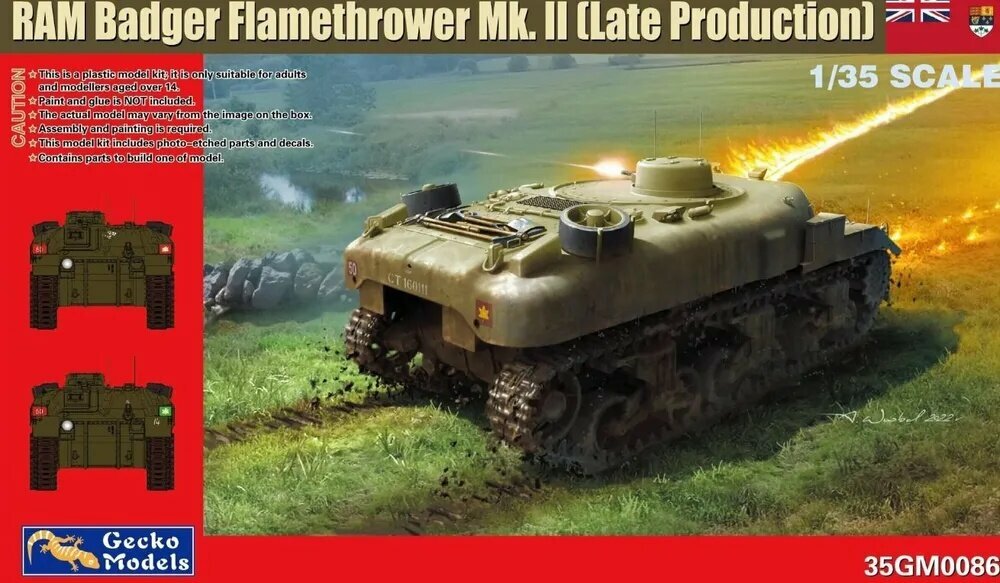 Модели Gecko 1/35 времен Второй мировой войны Канадской армии Ram Mk. Танк "Спитфайр" конца II поколения 35GM0086
