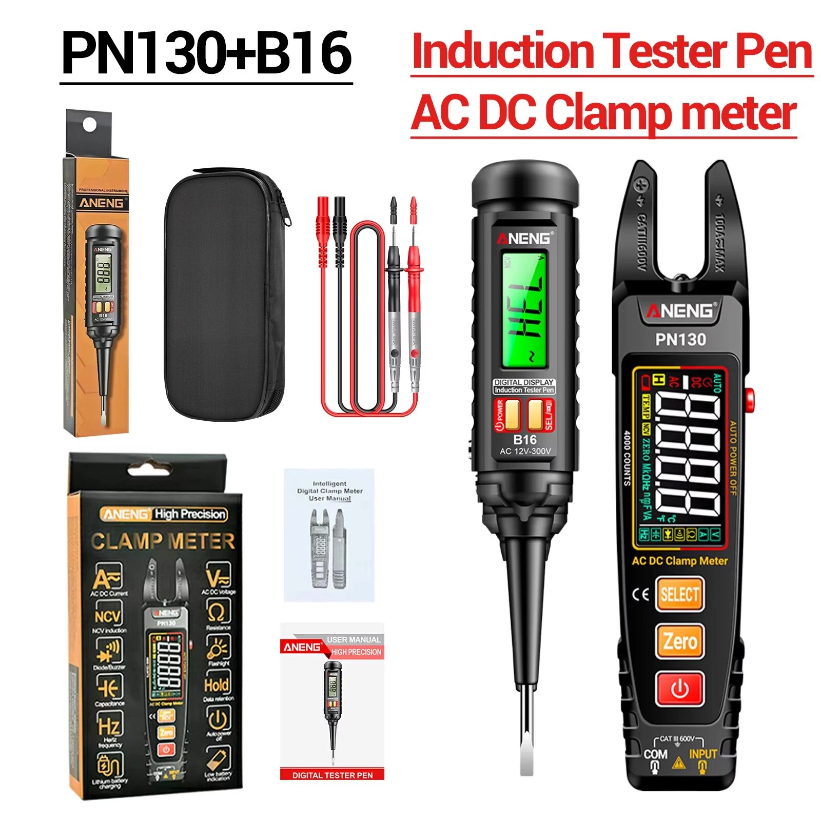 Клещи-мультиметр ANENG PN130 4000 разрядов PN130-b16