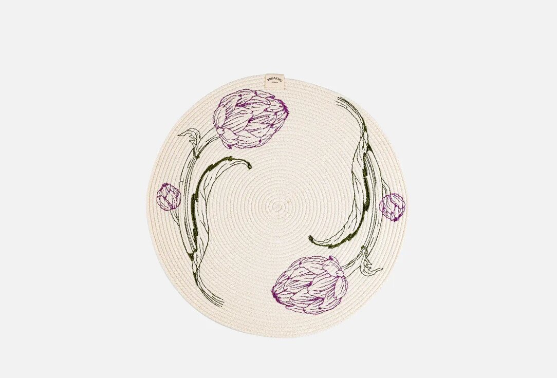 PRISAKARU CERAMICS Артишок, 36 см Плейсмат из хлопкового шнура 1 шт