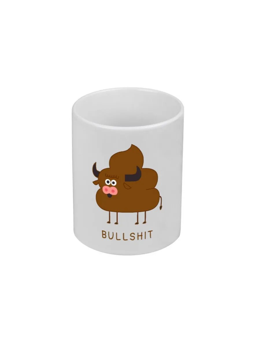 Кружка Bullshit Бык какашка