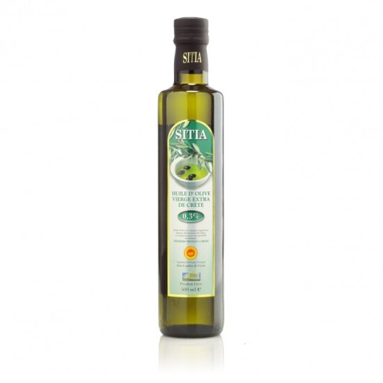 Масло оливковое Sitia Extra Virgin 0,3% нерафинированное 0,5 л