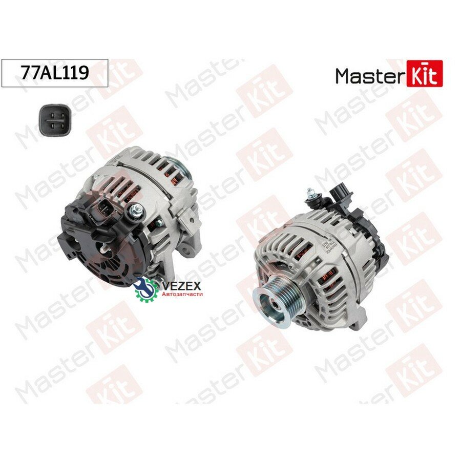 MASTERKIT 77AL119 Генератор TOYOTA AVENSIS CAMRY 01-08 77AL119