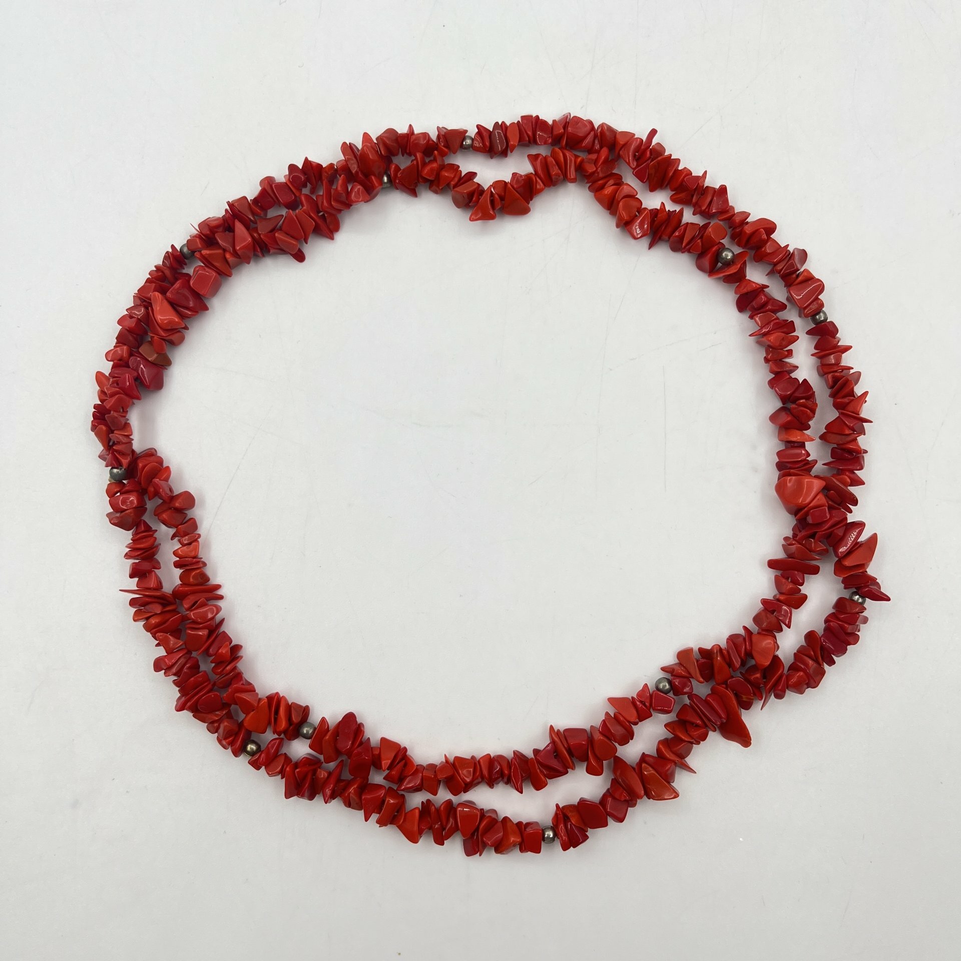 Бусы с бусинами разной формы, натуральный камень, металл, СССР, 1970-1990 гг.