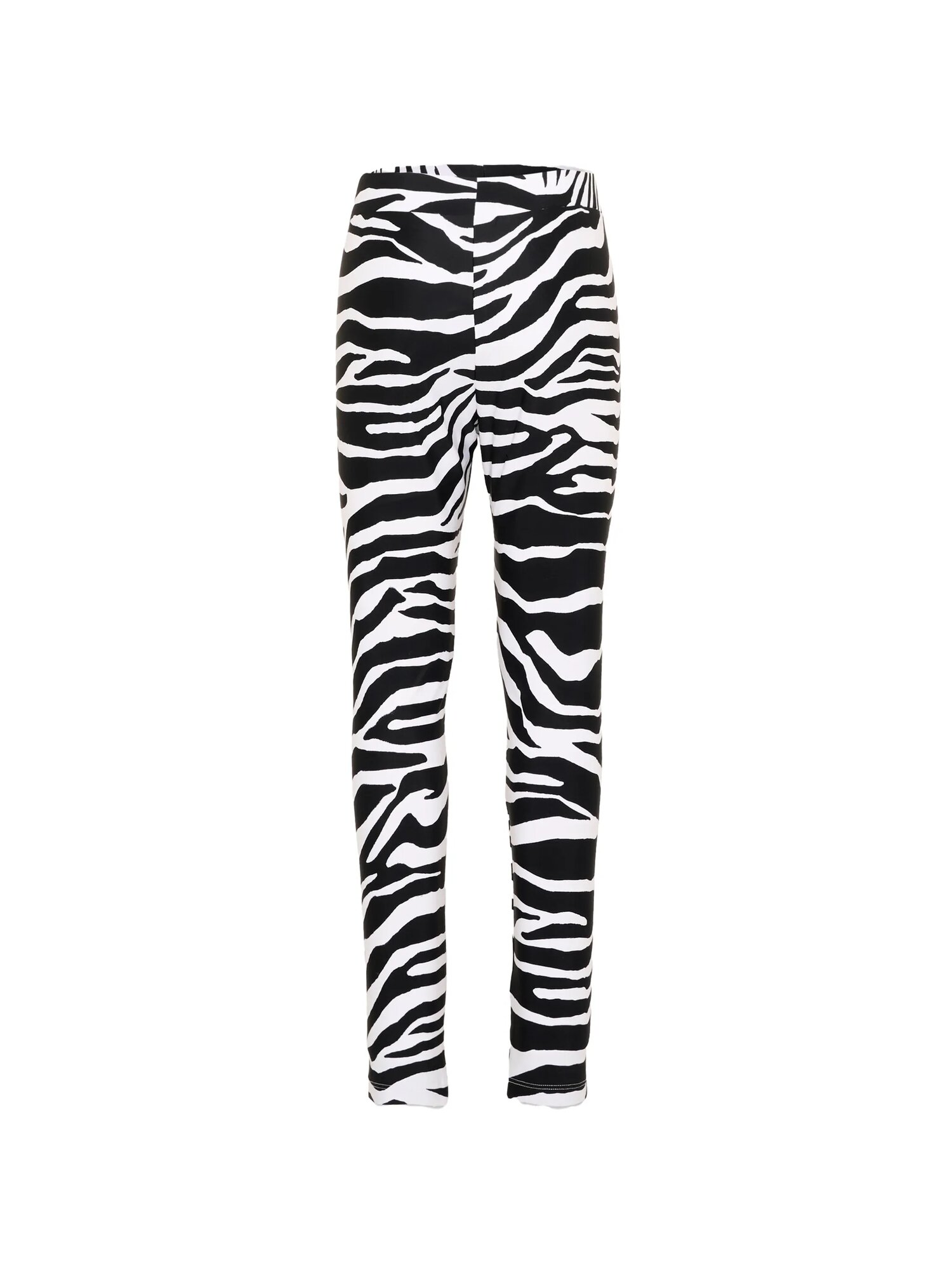Легинсы BALMAIN Zebra-print leggings, размер 10 лет, черный — фото 1