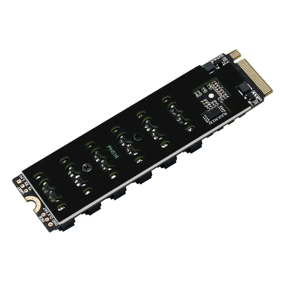 Кабель для компьютерной периферии M.2 M-Key (PCIe 3.0 ×2) - SATA III 0.8 м