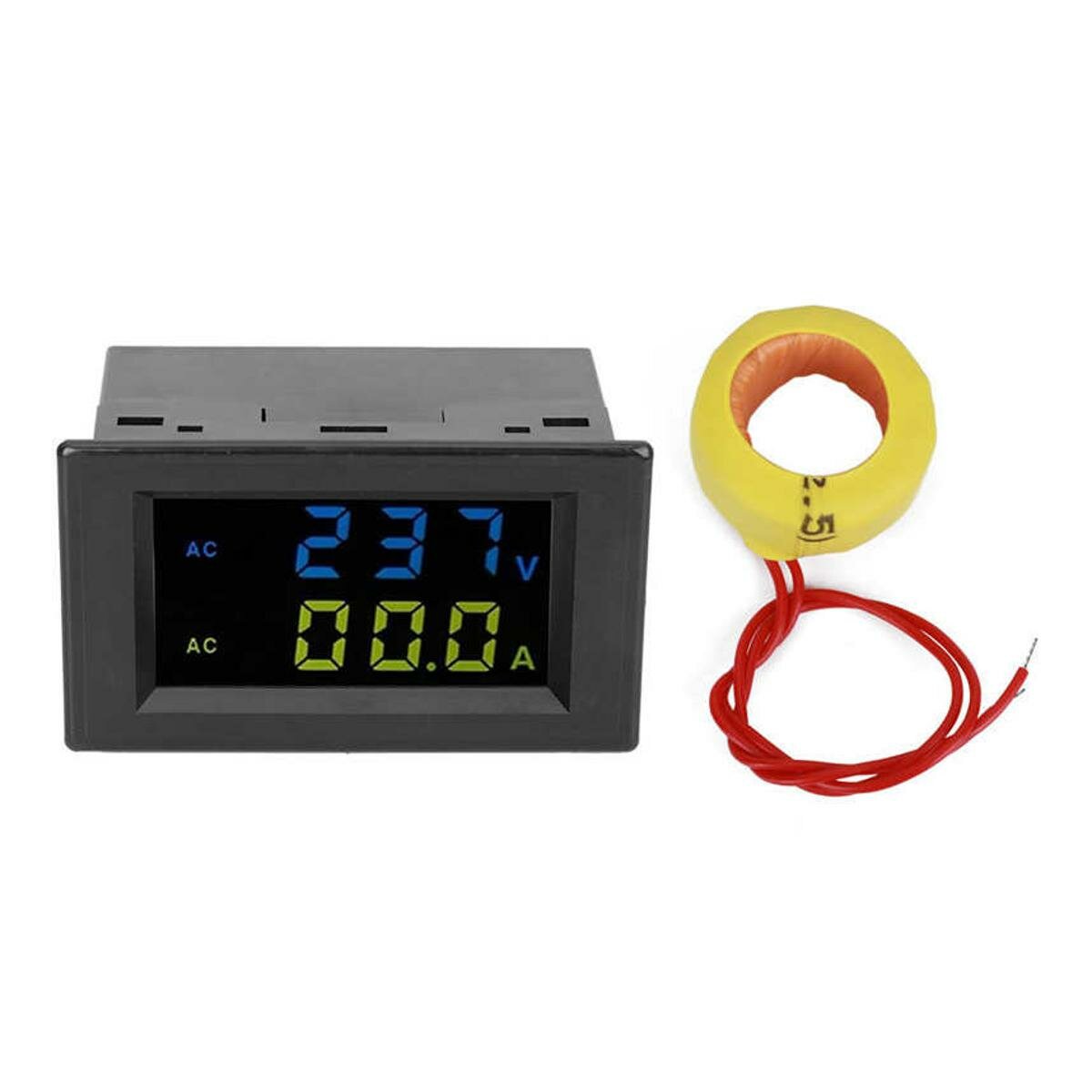 LCD дисплей с двойным дисплеем Цифровой вольтметр Точный Белый Черный Измерительный ток Машина Оборудование