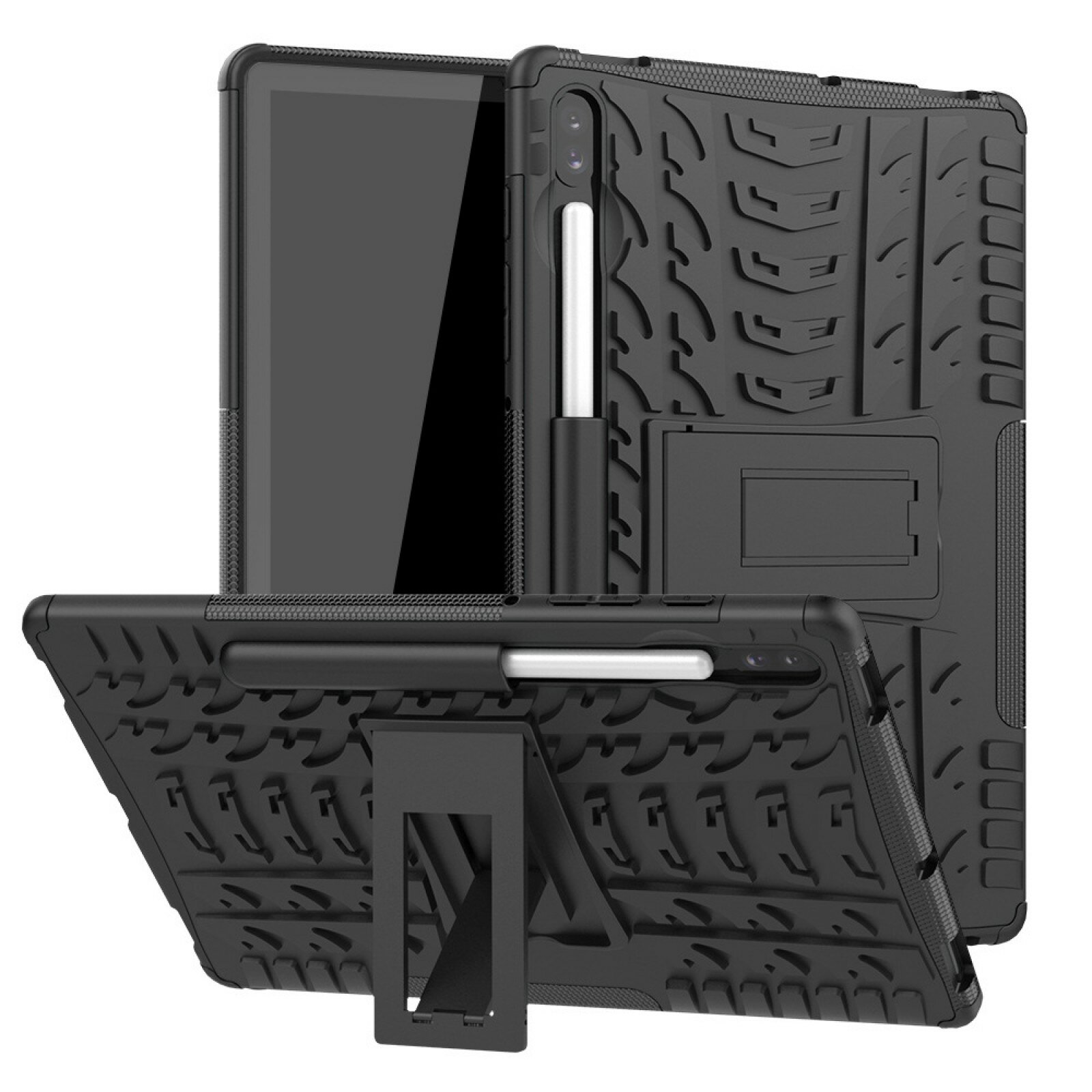 Чехол-бампер MyPads для Samsung Galaxy Tab S6 Lite 10.4 SM-P610 / P615 / S6 Lite 2022 Edition черный противоударный усиленный