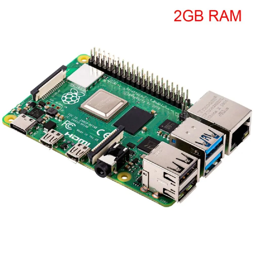 Raspberry Pi 4 Model B 1GB 2GB 4GB 8GB UNISTORM Зеленый, 2G