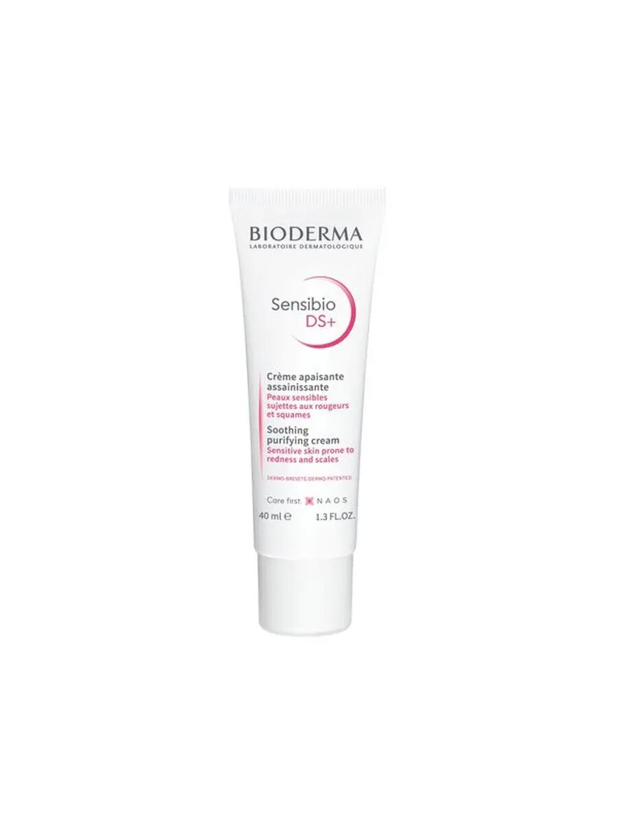 Крем для чувствительной кожи лица увлажняющий и успокаивающий DS+ Sensibio Bioderma/Биодерма 40мл