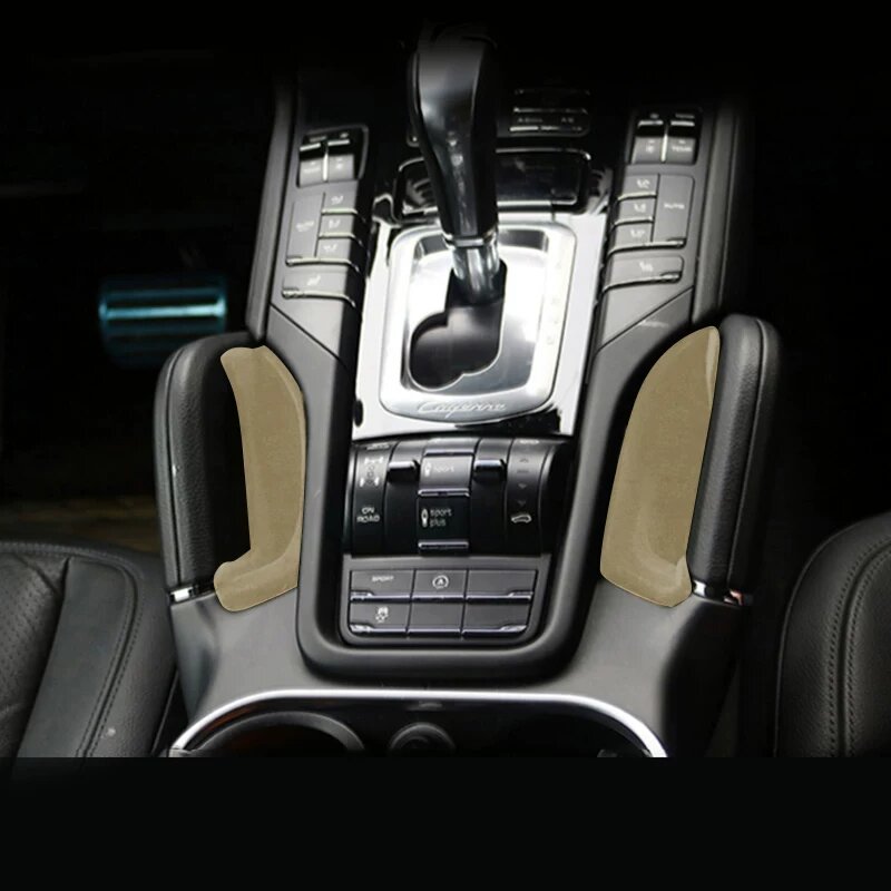Porsche Cayenne 2011-2017 Органайзер для подлокотника консоли, бежевый бархат, одиночный комплект