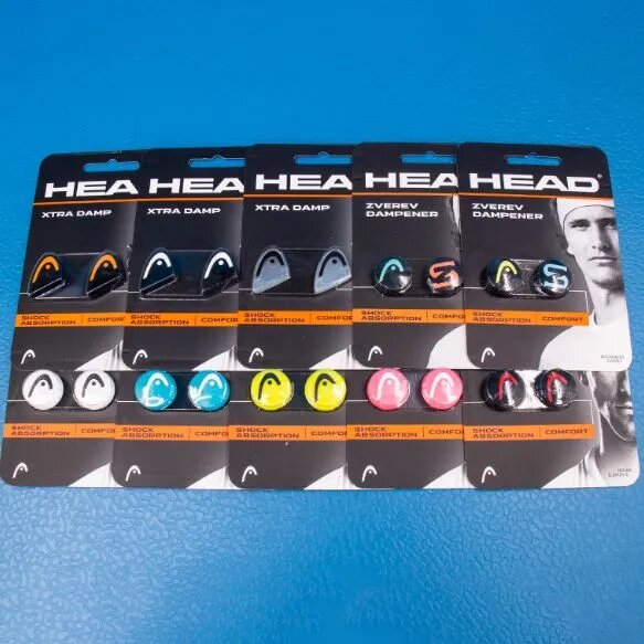 HEAD Виброгаситель XTRA DAMP-Оранжевый для тенниса, 2 шт. — фото 1