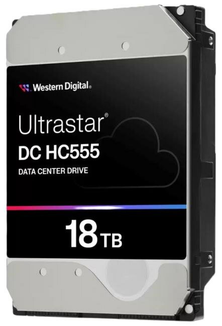 Ultrastar DC HC555 WUH722018CLE6L4 18 Тб 7200 оборотов/мин SATA 6Gb/s (SATA-III) 3.5" 512 Мб 24x7 512e — фото 1