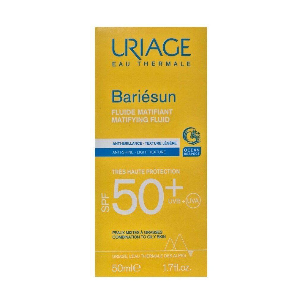 Uriage Bariesun Matifying Fluid Матирующая эмульсия SPF 50+, 50 мл