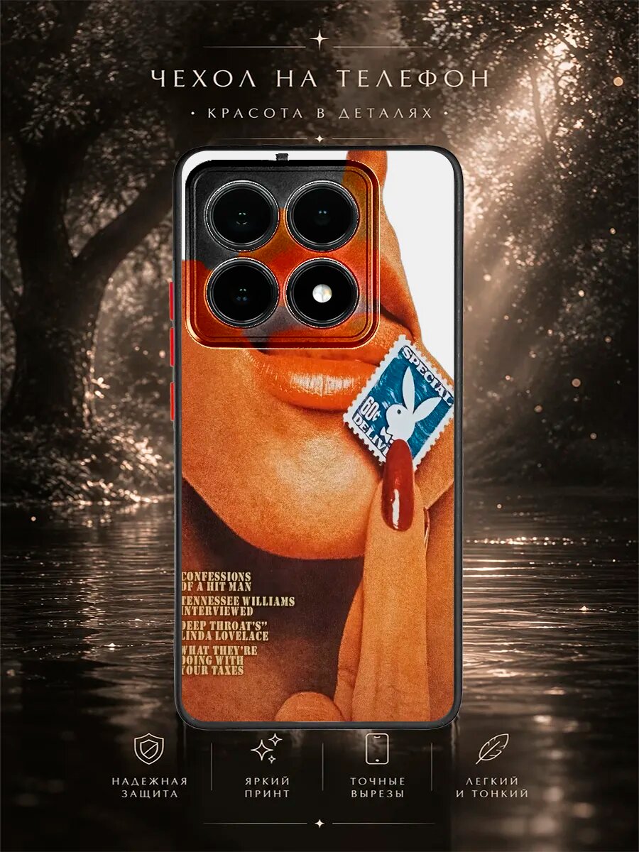 Матовый чехол на Xiaomi 14T Pro Ретро Playboy У2К