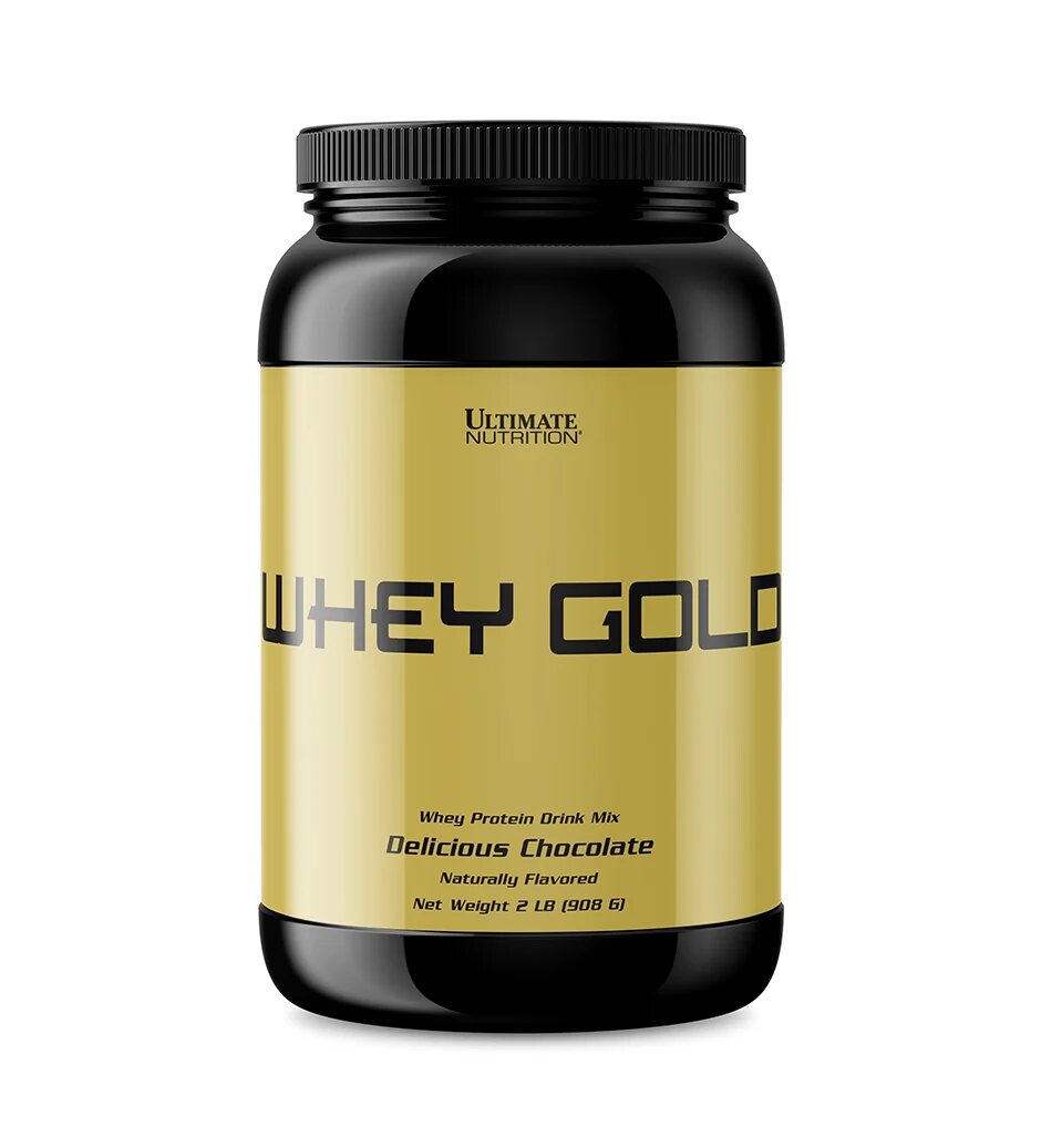 Ultimate Nutrition Whey Gold, Протеин сывороточный, порошок 908г вкус шоколад, для набора мышечной массы, для тренировок