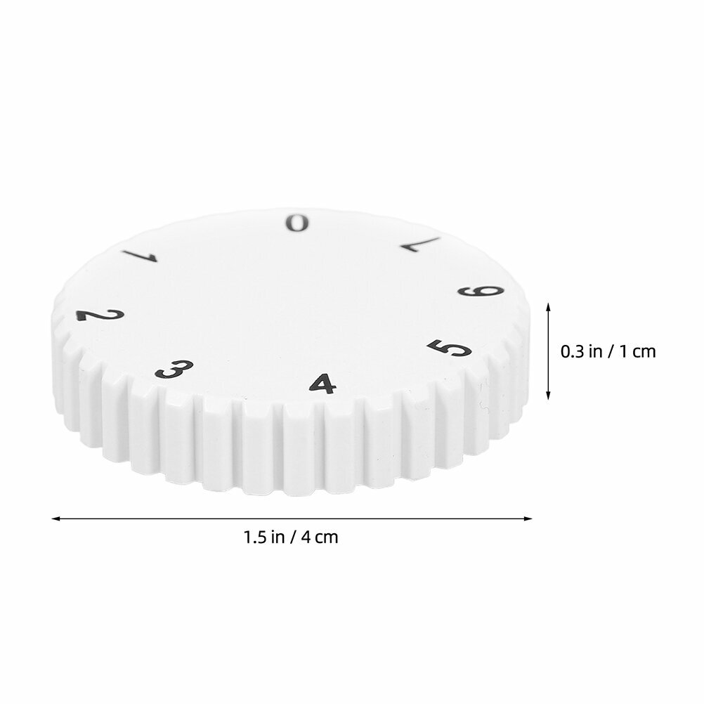 2 Шт UNIVERSAL WHITE CONTROL KNOB Для Холодильника Размер 4.00X4.00X1.00CM