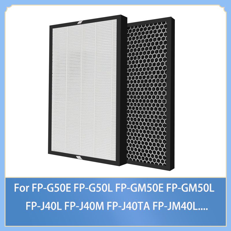 HEPA фильтр с активированным углём 380x240 мм для очистителей воздуха FP-G50E G50L GM50E GM50L J40L J40M