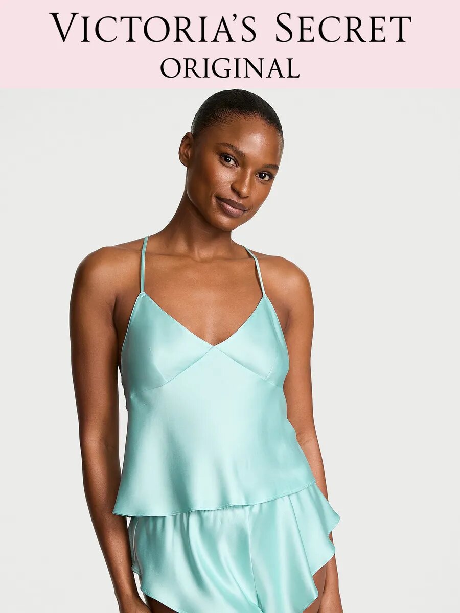 Пижама Satin Open-Back Cami & Shorts Set
