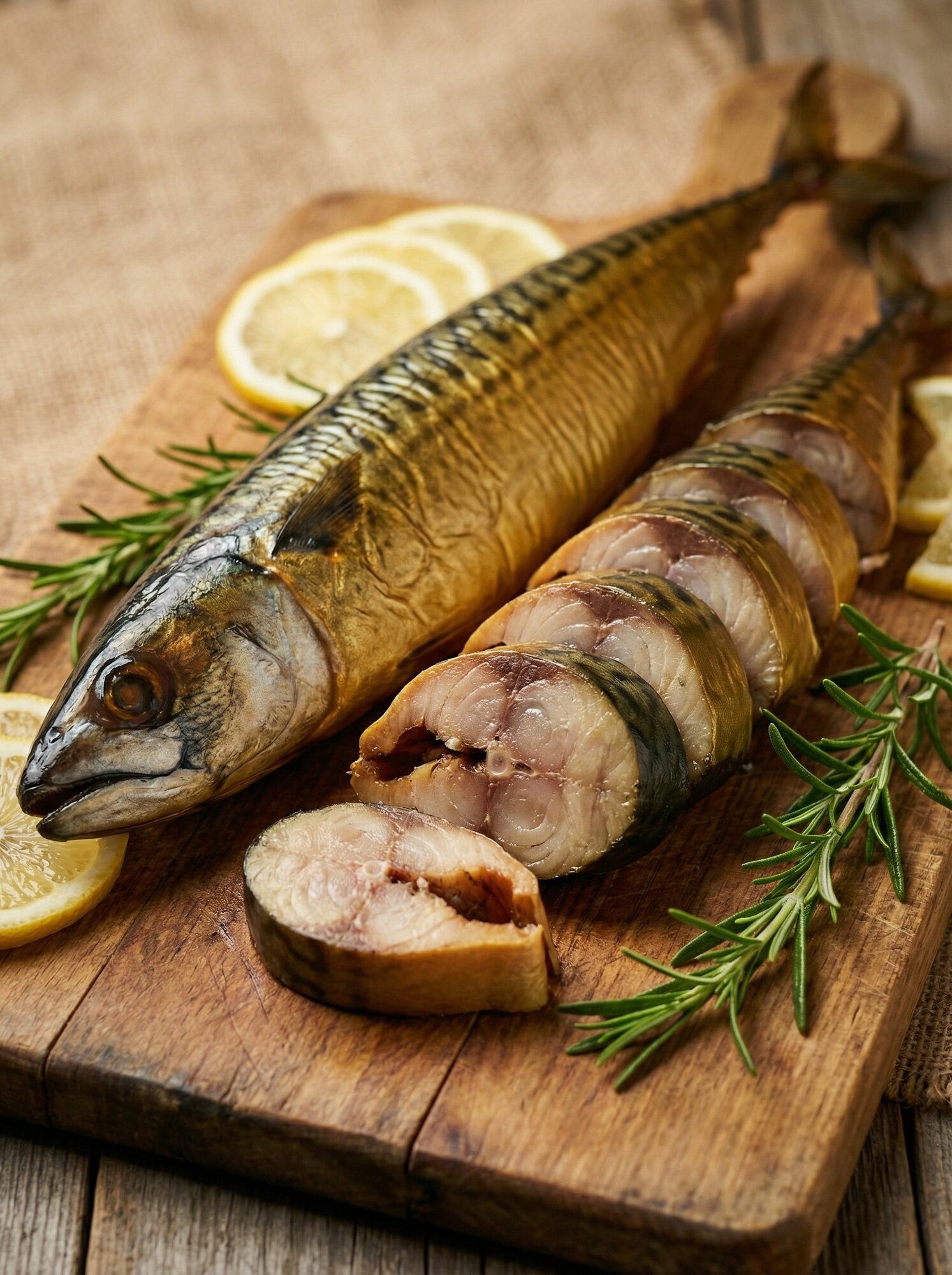 Скумбрия атлантическая кусочки холодного копчения, 300 гр