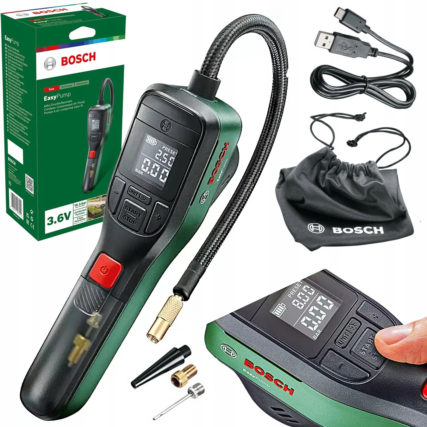 Ручной велонасос BOSCH EasyPump — фото 1