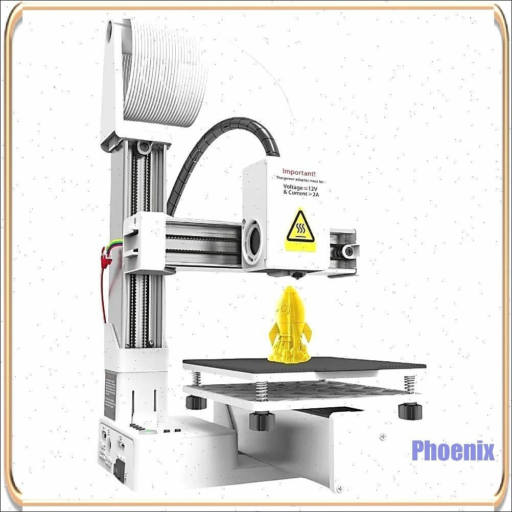 Бестселлер K10, компактный 3Dпринтер в белом цвете