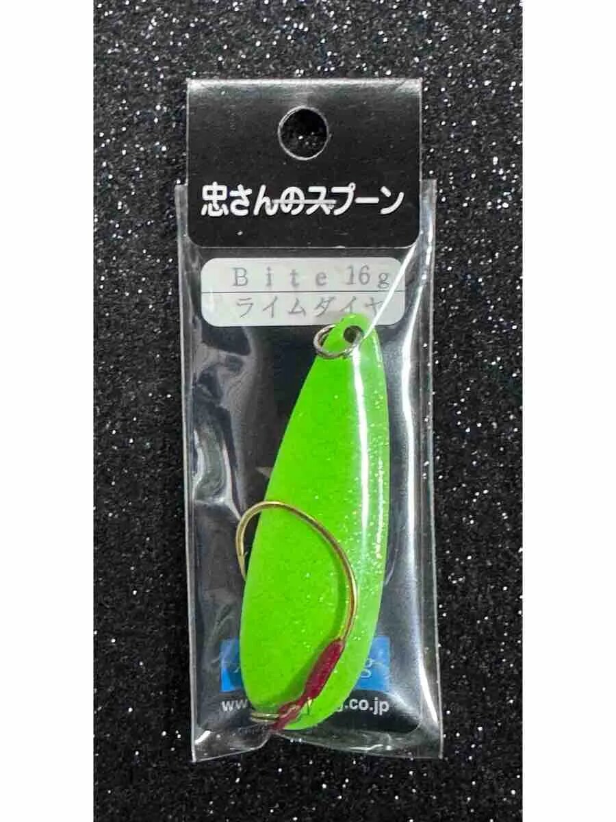 Колеблющаяся блесна Art Fishing Mesh Bite 16g цвета лайм