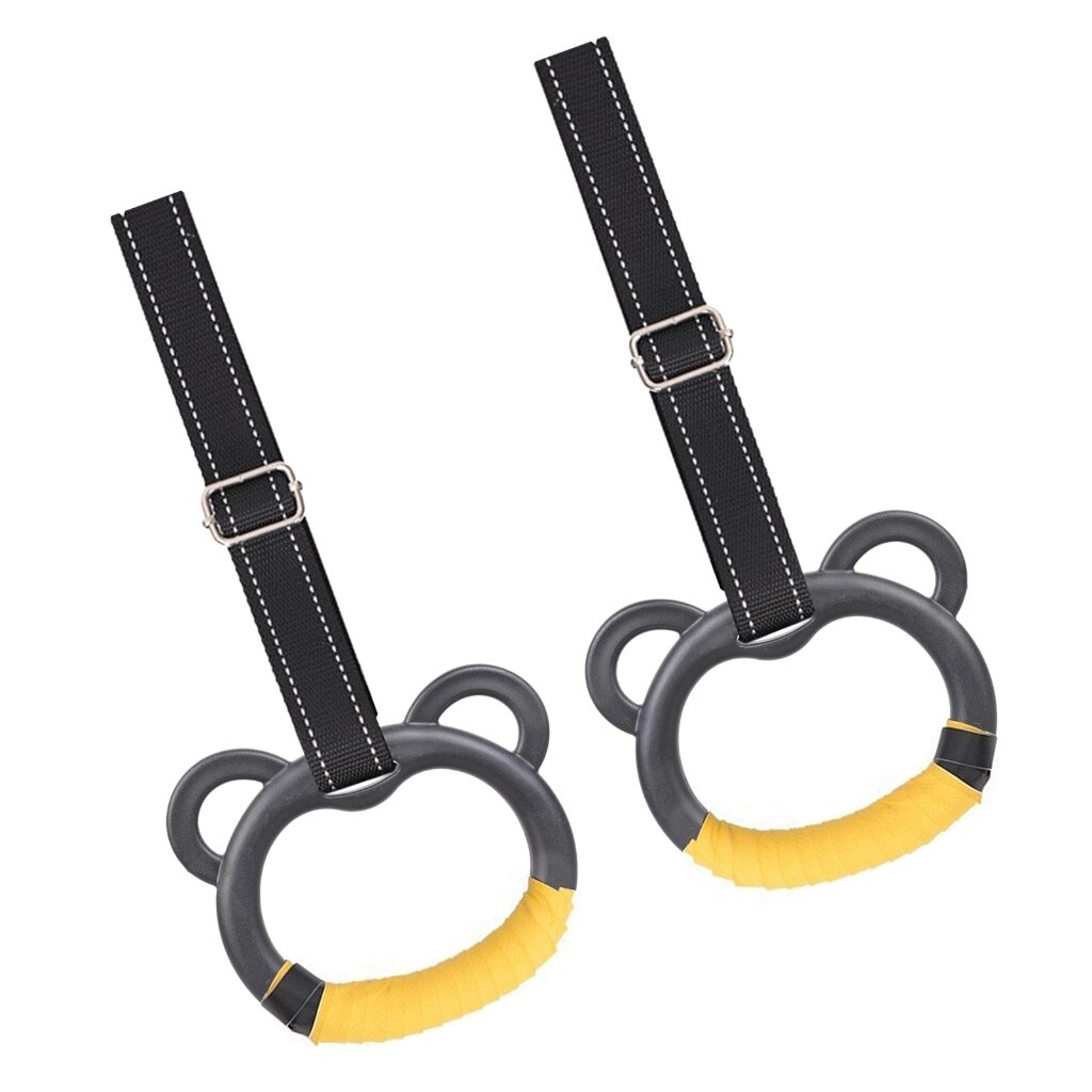 1 пара колец для фитнеса и гимнастики в помещении, регулируемый подвесной ремень, кольца для спортзала, экономия места, оборудование для домашних тренировок