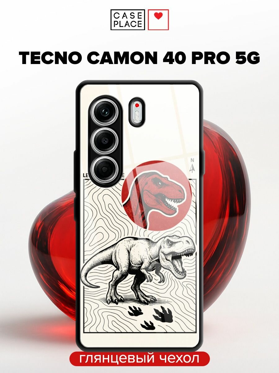 Чехол на Tecno Camon 40 Pro 5G / Текно Камон 40 Про 5G с принтом "Leave no trace"