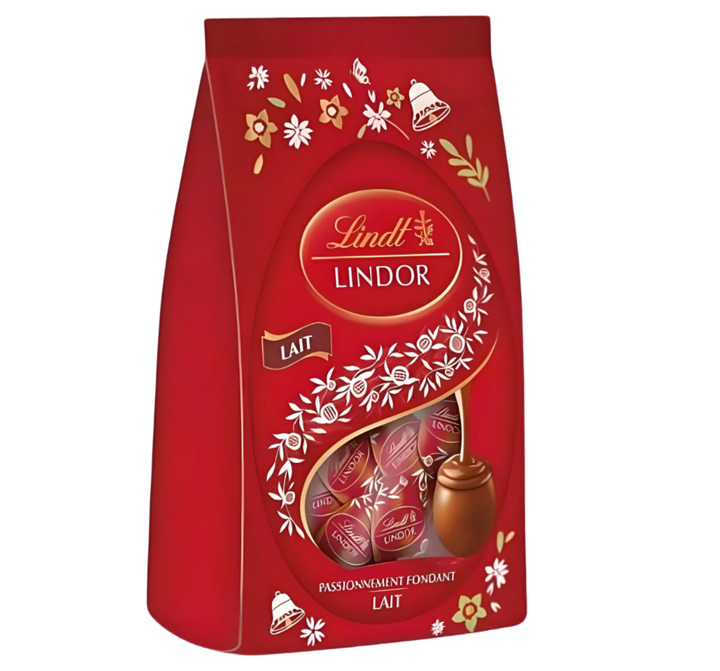 Шоколадные пасхальные яйца LINDT Lindor Lait , 180 гр, Германия,