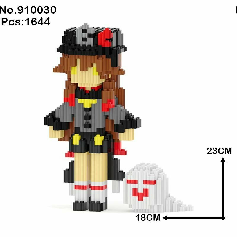 Конструктор пластиковый Bricks 3D Ху Тао Genshin Impact 1644 Деталей