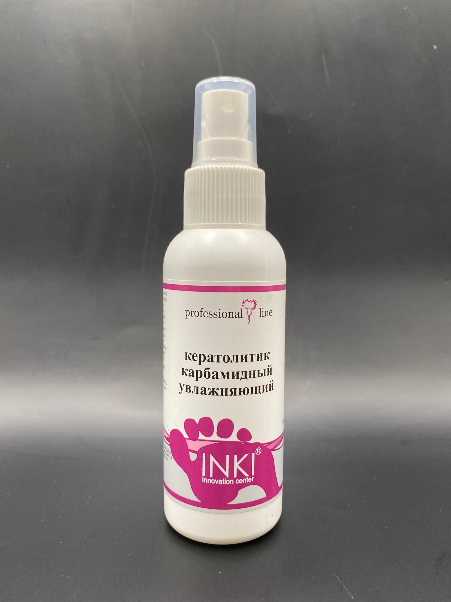 Кератолитик карбамидный Inki Profi "Увлажняющий", спрей, для пяток и стоп, 100 мл
