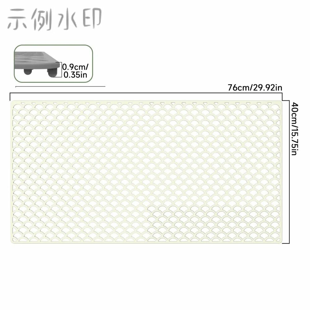 Коврик для раковины 76 см х 40 см, 1 шт