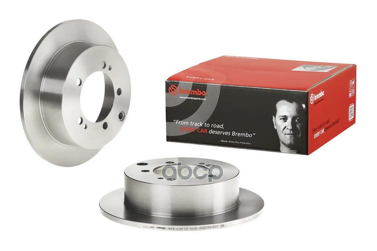 Диск торм. зад.[262x10] 5 отв.[min 2] MITSUBISHI Eclipse II/Lancer/Outlander/Space Runner 1.6/2.0/2.4/T/4WD 12/95-> Brembo ар.