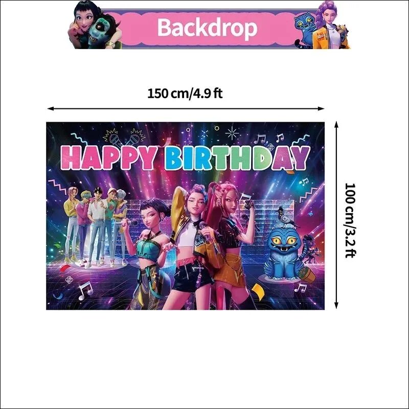 Украшения для вечеринки на день рождения, K-Pop охотницы на демонов