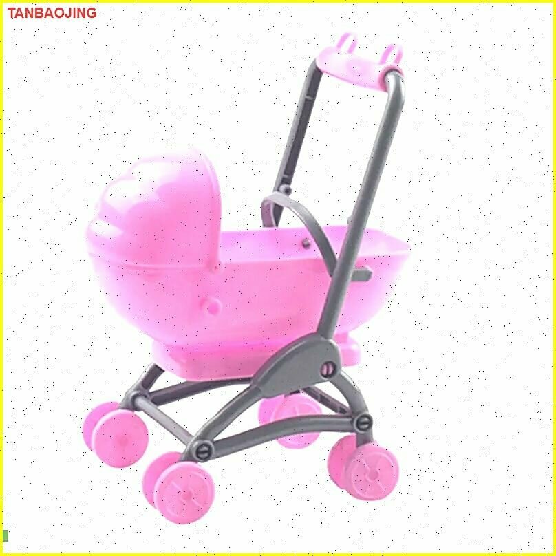 Игрушечная коляска, декор для кукольного дома, симуляция пластиковой детской коляски