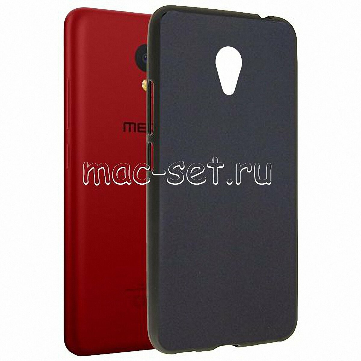 Чехол накладка для Meizu M5c силиконовый черный матовый Soft Touch