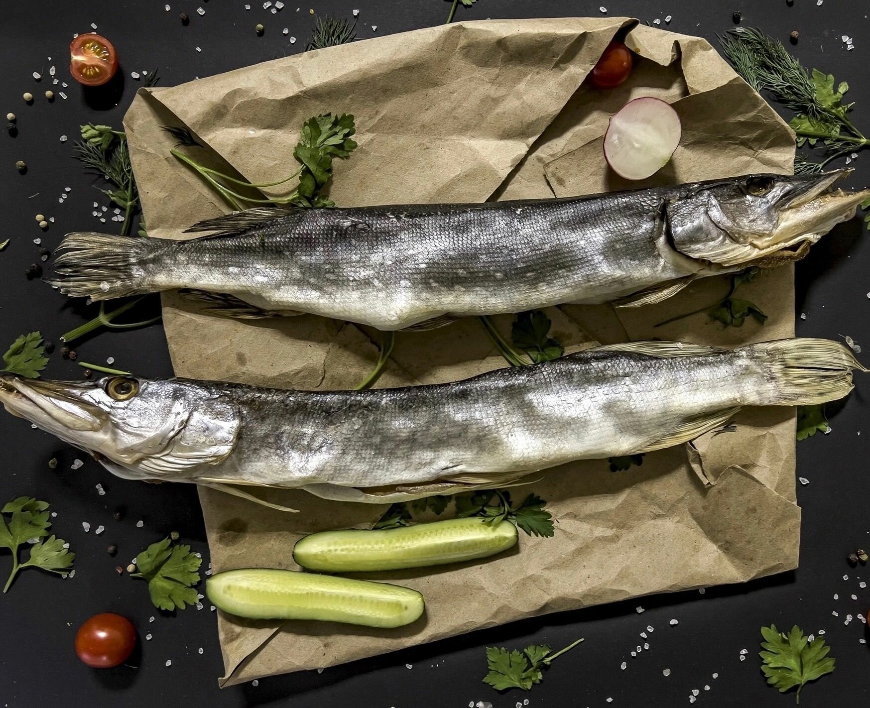 Вяленая щука, без бренда, вкус рыбы, 100% натуральный состав, срок годности 180 дн, 1кг