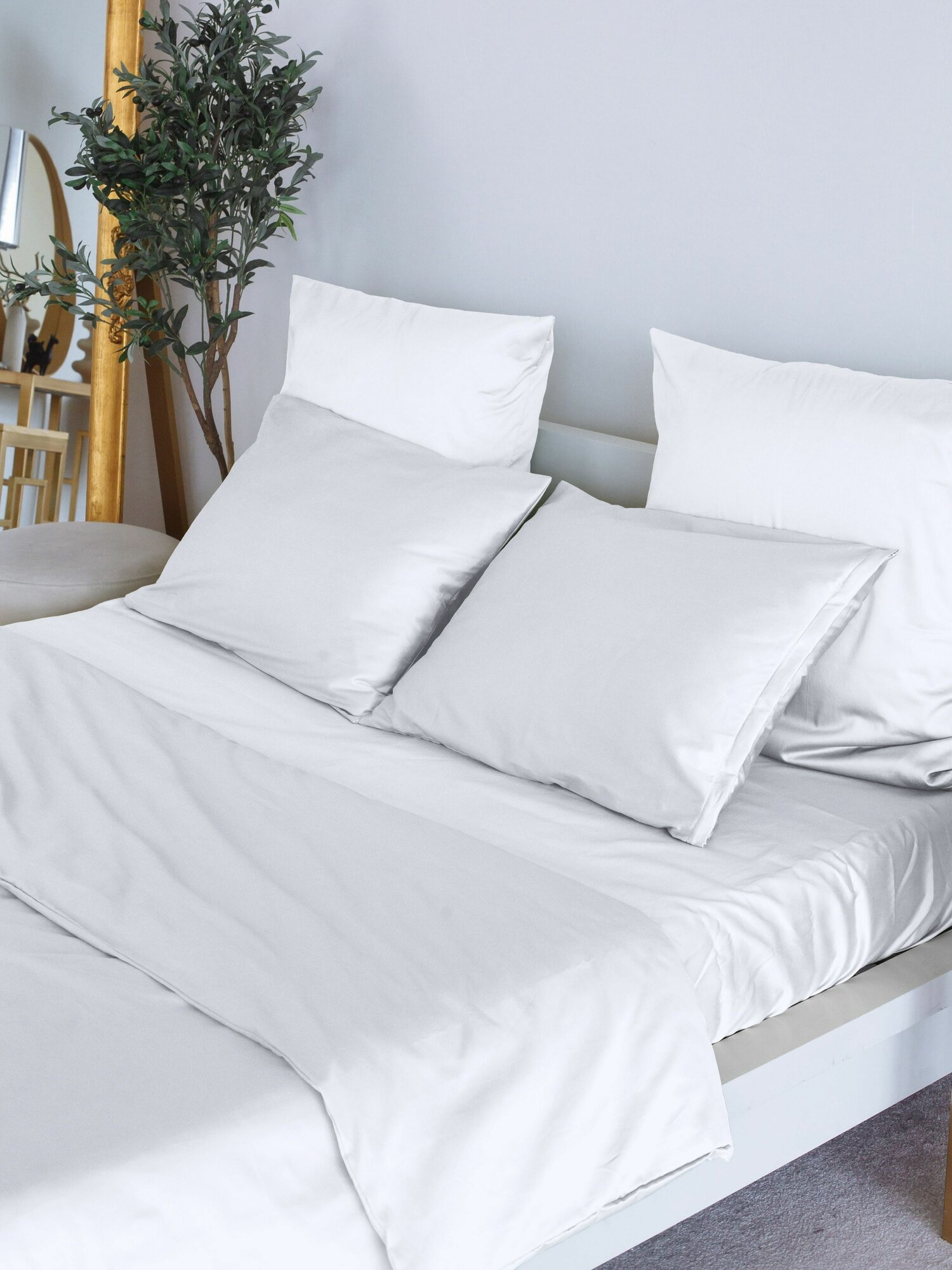 " хилтон " простынь 220х240, 2 спальная двухспальная, 100% египетский хлопок, мако сатин сатин