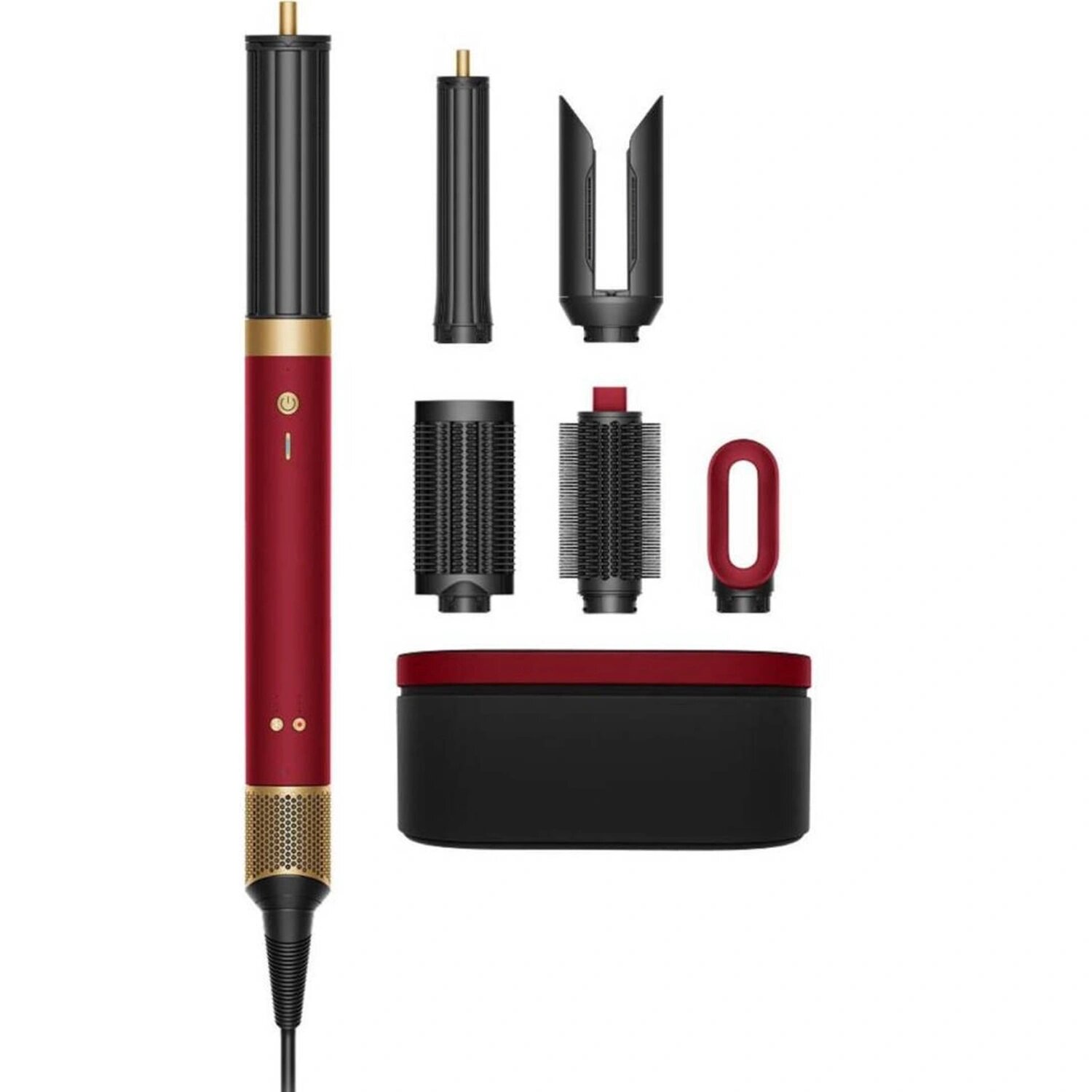 Стайлер Dyson HS09 Airwrap Coanda 2x Red Velvet, красный вельвет (переходник в комплекте)