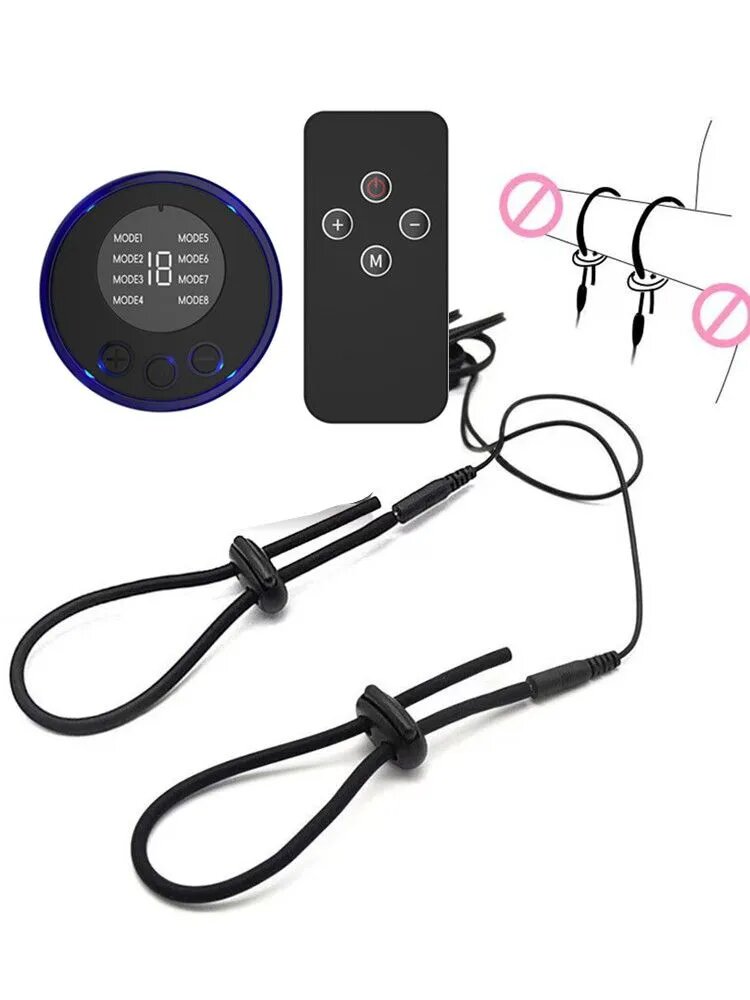 Электростимулятор члена / Лассо для пениса с электростимуляцией