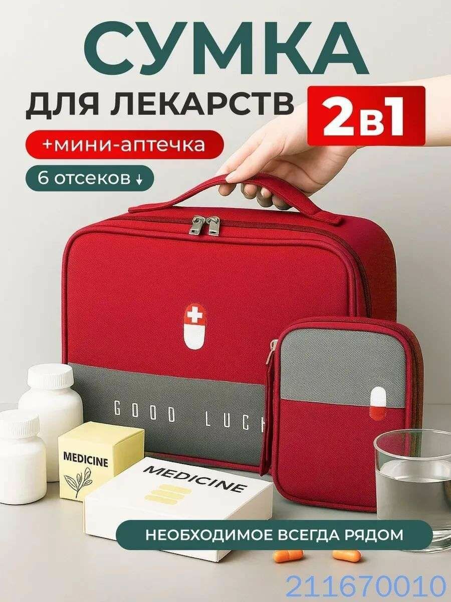 Аптечка органайзер домашняя и дорожная